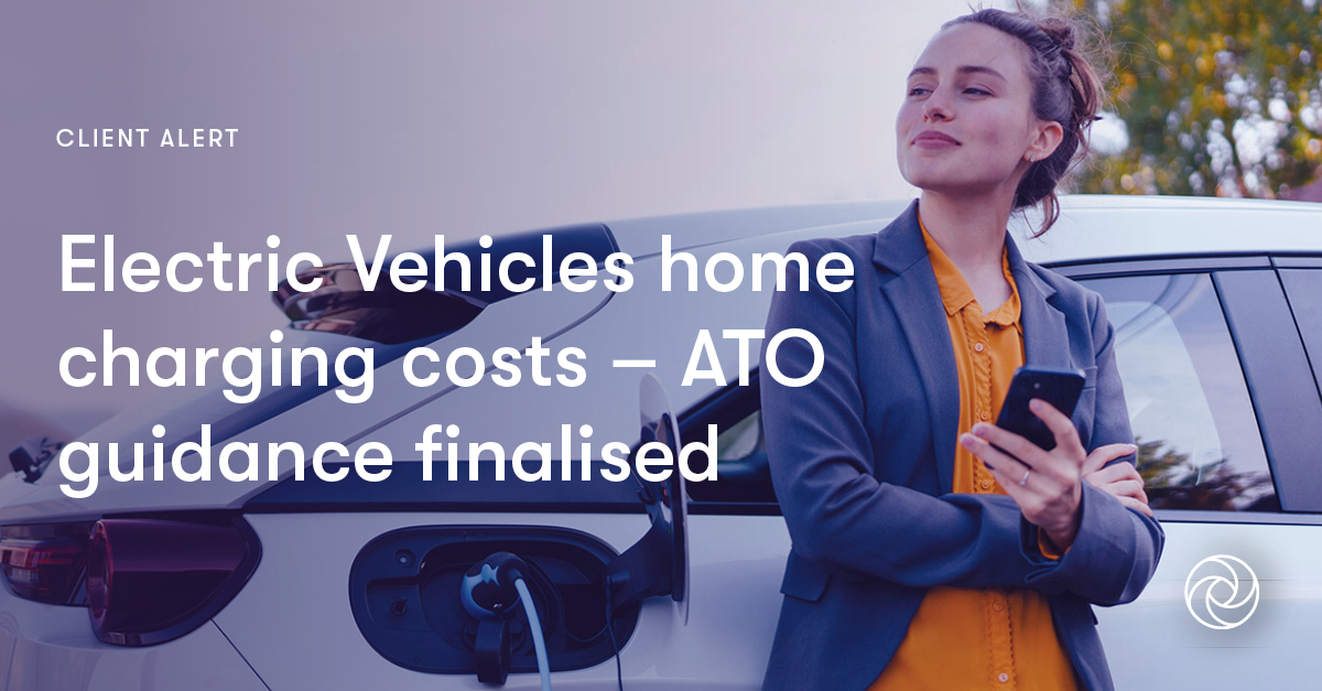 Electric Vehicles home charging costs – ATO guidance finalised | Grant ...