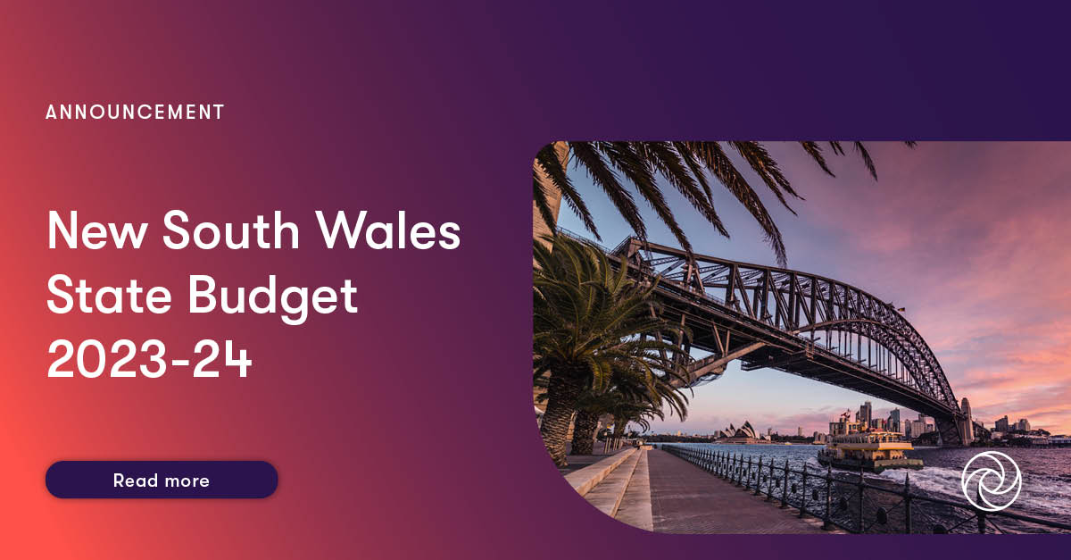 New South Wales delivers a safe budget in response to a slowing economy ...